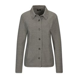 GOLDNER Damen Sommerjacke "Kurzgr&ouml;&szlig;e L&auml;ssige Baumwolljacke, Pepitamuster", grau, Gr. 20, Obermaterial: 45% Baumwolle CO. 36% Polyester PES. 16%