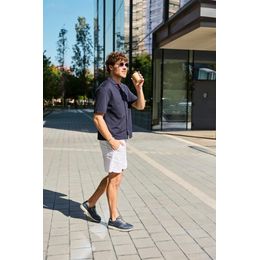 Rieker Herren Sneaker, Gr. 47, blau, Lederimitat, Schuhe, Schn&uuml;rschuh, Halbschuh, Freizeitsneaker mit Profilsohle