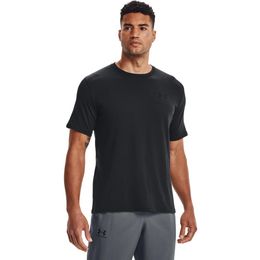 Under Armour Herren T-Shirt "UA M SPORTSTYLE LC SS", schwarz, Gr. XS, Obermaterial: 60% Baumwolle, 40% Polyester, Shirts, kurz&auml;rmliges Design, mit