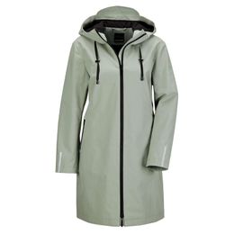 GOLDNER Damen Funktionsjacke "Wetterfeste Regenjacke mit Kapuze", gr&uuml;n, Modisch, Gr. 48, Obermaterial: 100% Polyester PES., Jacken,