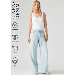 Levi's LEVI'S Damen Straight-Jeans "XL STRAIGHT"luxury trip, Gr. 29, unifarben, Denim/Jeans, Obermaterial: 85% Baumwolle, 15% Leinen, Jeans, im Five-Pocket