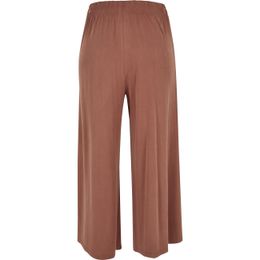 Urban Classics Damen Bequeme Jeans "Urban Classics Damen Ladies Modal Culotte", braun, Gr. XS, unifarben, 77% Modal, 23% Polyester, Jeans