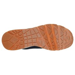 Skechers Herren Sneaker "UNO-SUITED ON AIR", Gr. 41, blau, Lederimitat, Veloursleder, Schuhe, Freizeitschuh, Halbschuh, Schn&uuml;rschuh mit modischer