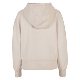 Urban Classics Damen Rundhalspullover "Urban Classics Damen Ladies Heavy Terry Garment Dye Hoody", beige, Gr. L, mehrfarbig, 100% Baumwolle, Pullover