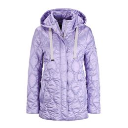 GOLDNER Damen Kurzjacke "Kurzgr&ouml;&szlig;e Herbstjacke Damen mit welliger Steppung im sportlichen Look", lila, Gr. 19, Obermaterial: 60% Polyester PES. 40%