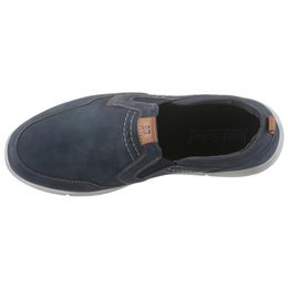 Josef Seibel Herren Slipper "Enrico 04", Gr. 39, blau, Nubukleder, Schuhe, Komfortschuh, Schlupfschuh mit dezenten Kontrastdetails