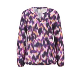 GOLDNER Damen Klassische Bluse "Bluse", lila, Gr. 40, Obermaterial: 100% Viskose CV., Blusen, Tunika-Ausschnitt