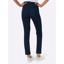 CR&Eacute;ATION L CREATION L Damen Bequeme Jeans, blau, Gr. 38, unifarben, 56% Baumwolle, 19% Polyester, 14% Lyocell, 10% Viskose, 1% Elasthan, Jeans