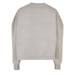 Urban Classics Damen Sweater "Urban Classics Damen Ladies Heavy Terry Garment Dye Crewneck", beige, Gr. M, 100% Baumwolle, Sweatshirts