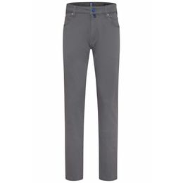 MEYER Herren Stoffhose "M5 Slim", grau, Gr. 42, unifarben, 77% Baumwolle, 19% Lyocell, 4% Elasthan, Hosen, Five-Pocket