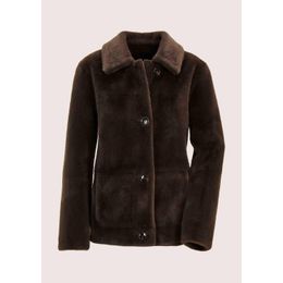 Madeleine Mode MADELEINE Damen Kurzjacke "Wendejacke Elegante Jacke mit doppeltem Look", braun, Modern, Gr. 42, Obermaterial: 100% Polyester PES., Jacken,