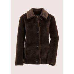 Madeleine Mode MADELEINE Damen Kurzjacke "Wendejacke Elegante Jacke mit doppeltem Look", braun, Modern, Gr. 46, Obermaterial: 100% Polyester PES., Jacken,