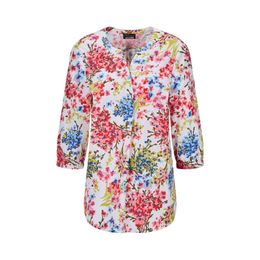 GOLDNER Damen Tunika "Schlupfbluse mit floralem Muster", bunt, Gr. 38, Obermaterial: 100% Polyester PES., Tuniken, Schlitze an der Seitennaht