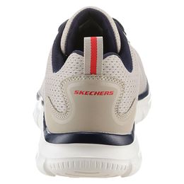 Skechers Herren Schn&uuml;rschuh "TRACK-LESHUR", Gr. 40, blau, Lederimitat, Textil, Schuhe, Freizeitschuh, Trainingsschuh im Materialmix