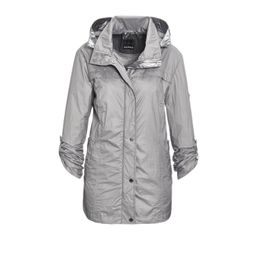 GOLDNER Damen Blouson "Kurzgr&ouml;&szlig;e Leichtjacke mit vielen Details", grau, Gr. 19, Obermaterial: 100% Polyamid PA., Jacken, &Auml;rmel k&ouml;nnen mit Riegel und