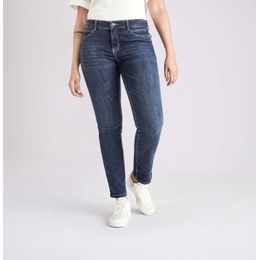 MAC Damen Stretch-Jeans "Angela", blau, Gr. 40, unifarben, Denim/Jeans, Obermaterial: 98% Baumwolle, 2% Elasthan, Jeans, schmal geschnitten
