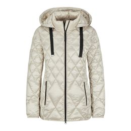 GOLDNER Damen Kurzjacke "Winterjacke mit Metallic-Glanz", beige, Gr. 42, Obermaterial: 60% Polyester PES. 40% Polyamid PA., Jacken, Besonderer