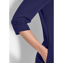 GOLDNER Damen Etuikleid "Jerseykleid mit Krepp-Qualit&auml;t", blau, Gr. 46, Obermaterial: 95% Polyester PES. 5% Elasthan EL., Kleider, seitliche
