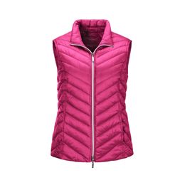 GOLDNER Damen Kurzweste "Kurzgr&ouml;&szlig;e Figurschmeichelnde Weste mit leichter Wattierung", pink, Gr. 21, Obermaterial: 100% Polyamid PA., Westen, Leichte