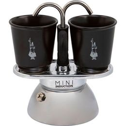 Bialetti Mini Express Induction +2Tassen schwarz