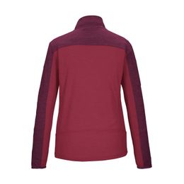 Killtec Damen Strickjacke "KOS 71 WMN FLX JCKT"weinrot, Gr. 42, Obermaterial: 100% Polyester, Strickjacken, Colourblock Powerstretchjacke mit