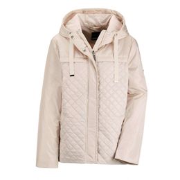 GOLDNER Damen Kurzjacke "Elegante Outdoor-Jacke", beige, Gr. 42, Obermaterial: 100% Polyamid PA., Jacken, Mix aus Stepp und glatten Eins&auml;tzen