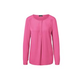 GOLDNER Damen Schlupfbluse "Figurschmeichelnde Schlupfbluse mit modischer Kragenverarbeitung", pink, Gr. 46, Obermaterial: 100% Viskose CV., Blusen,