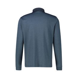 Lerros Herren Sweatshirt "Langarm Polo mit Brusttasche aus Baumwollmix"classic navy, Gr. XXL, 52% Baumwolle, 48% Polyester, Sweatshirts
