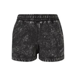 Urban Classics Damen Sweatshorts "Urban Classics Damen Ladies Towel Washed Sweat Shorts"schwarz, Gr. XS, unifarben, 70% Baumwolle, 30% Polyester,