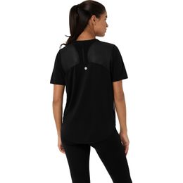 asics Damen Laufshirt "ROAD FADE SS TOP"performance schwarz, cream, Gr. XL, Obermaterial: 100% Polyester, Shirts, ACTIBREEZE Technologie,
