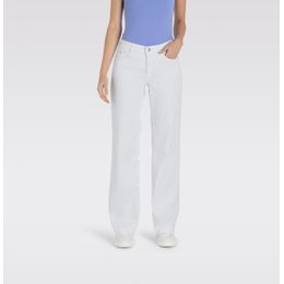 MAC Damen Weite Jeans "DREAM WIDE", wei&szlig;, Gr. 44, unifarben, Denim/Jeans, Obermaterial: 75% Baumwolle, 12% Modal, 9% Polyester, 4% Elasthan, Jeans,