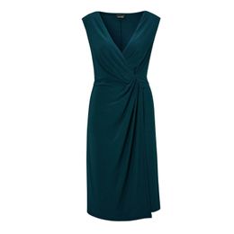 GOLDNER Damen Abendkleid "Cocktailkleid mit Raffungen", gr&uuml;n, festlich, Gr. 54, Obermaterial: 95% Polyester PES. 5% Elasthan EL., Kleider, Kn&ouml;pfe