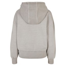 Urban Classics Damen Rundhalspullover "Urban Classics Damen Ladies Heavy Terry Garment Dye Hoody", beige, Gr. M, mehrfarbig, 100% Baumwolle, Pullover