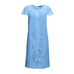 GOLDNER Damen Abendkleid "Kleid aus sommerlicher Spitze", blau, festlich, Gr. 38, Obermaterial: 100% Polyester PES., Kleider, mit kleinen