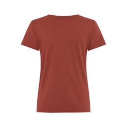 BOSS Orange Damen T-Shirt "Elove Premium Damenmode"dunkelrot 604, Gr. S, unifarben, Single Jersey, Obermaterial: 100% Baumwolle, Shirts, im Slim Fit,