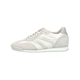 Gabor Damen Sneaker "Gabor Sneaker Veloursleder/Textil", Gr. 41, silber, Textil, Veloursleder, Schuhe