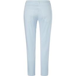 MAC Damen 7/8-Hose "SLIM 7/8", blau, Gr. 46, Web, Obermaterial: 97% Baumwolle, 3% Elasthan, Hosen, in ultraleichter Qualit&auml;t