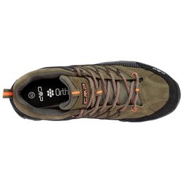 CMP Herren Wanderschuh "RIGEL LOW WP TREKKING SHOES", Gr. 40, gr&uuml;n, Leder, Schuhe, wasserdicht