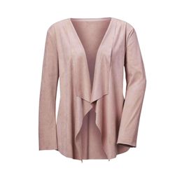 GOLDNER Damen Kurzjacke "Kurzgr&ouml;&szlig;e Jacke", rosa, Gr. 21, Obermaterial: 92% Polyester PES. 8% Elasthan EL., Jacken, weiche Qualit&auml;t mit Elasthan