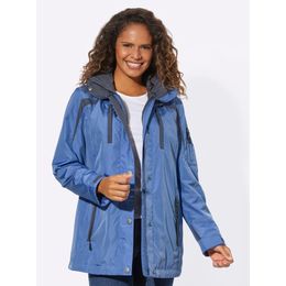 Casual Looks Damen Funktionsjacke, blau, Gr. 44, unifarben, 100% Polyester, Jacken