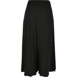 Urban Classics Damen Jerseyrock "Urban Classics Damen Ladies Viscose Midi Skirt", schwarz, Gr. XXXL, 100% Viskose, R&ouml;cke