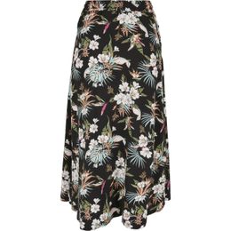 Urban Classics Damen Jerseyrock "Urban Classics Damen Ladies Viscose Midi Skirt", bunt, Gr. M, 100% Viskose, R&ouml;cke