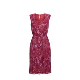 GOLDNER Damen Abendkleid "Kurzgr&ouml;&szlig;e Figur umspielendes Kleid mit feinen Glanzgarnen", pink, Gr. 22, Obermaterial: 55% Polyester PES. 45%