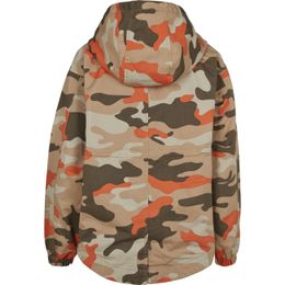 Urban Classics Damen Allwetterjacke "Urban Classics Damen Ladies Oversized Camo Parka Jacket", gr&uuml;n, Gr. M, mehrfarbig, 100% Baumwolle, Jacken