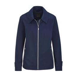 GOLDNER Damen Kurzjacke "Sommerblouson mit Rei&szlig;verschluss", blau, Gr. 44, Obermaterial: 60% Baumwolle CO. 32% Polyester PES. 8% Polyamid PA., Jacken,