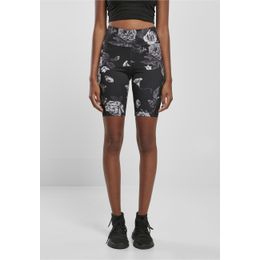 Urban Classics Damen Leggings "Urban Classics Damen", schwarz-wei&szlig;, Gr. S, 77% Polyester, 23% Elasthan, Hosen