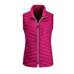 GOLDNER Damen Kurzweste "Taillierte Daunenweste, leicht gef&uuml;ttert", pink, Modisch, Gr. 54, Obermaterial: 100% Polyamid PA., Westen, Mit