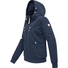 Ragwear Damen Outdoorjacke "Oggie YOUMODO", blau, Basic, Gr. XS, Obermaterial: 100% Polyester. Innenfutter: 100% Polyester, Jacken, Wasserdichte und