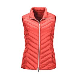 GOLDNER Damen Kurzweste "Kurzgr&ouml;&szlig;e Figurschmeichelnde Weste mit leichter Wattierung", rot, Gr. 21, Obermaterial: 100% Polyamid PA., Westen, Leichte