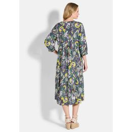 GOLDNER Damen Sommerkleid "Elegantes Viskosekleid mit Stufenrock", gr&uuml;n, Gr. 44, Obermaterial: 100% Viskose CV., Kleider, ausgestelltes Rockteil